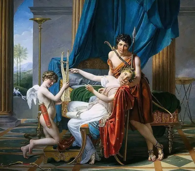 Kënschtler Jacques -Louis David (1748 - 1825). Onrouegt Häerz vu Frankräich