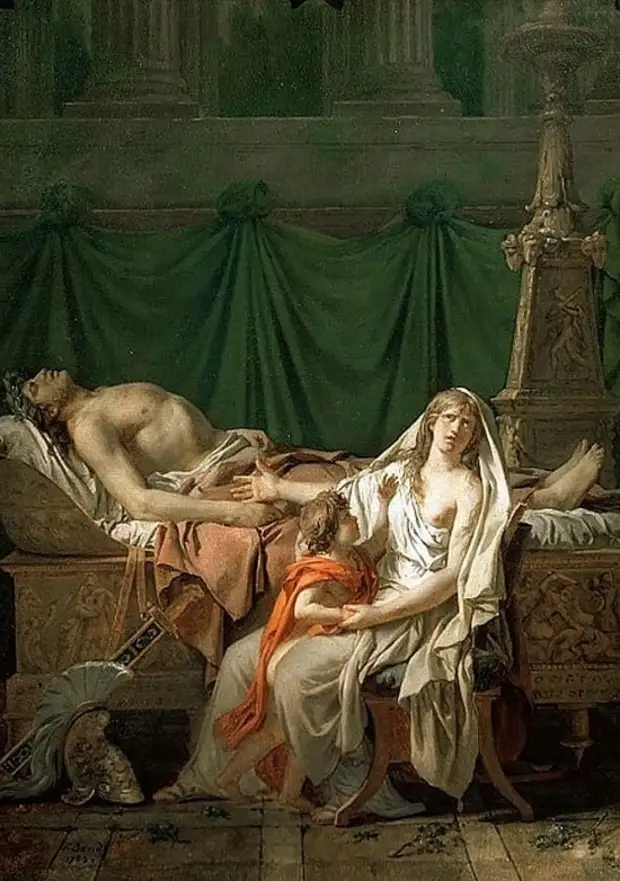 Kënschtler Jacques -Louis David (1748 - 1825). Onrouegt Häerz vu Frankräich