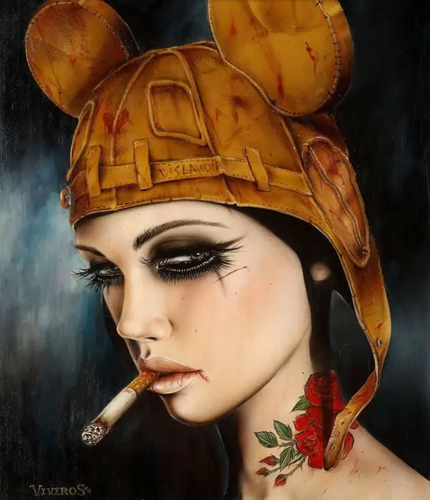 Inspiration in smoking women paintings, smoking, creativity