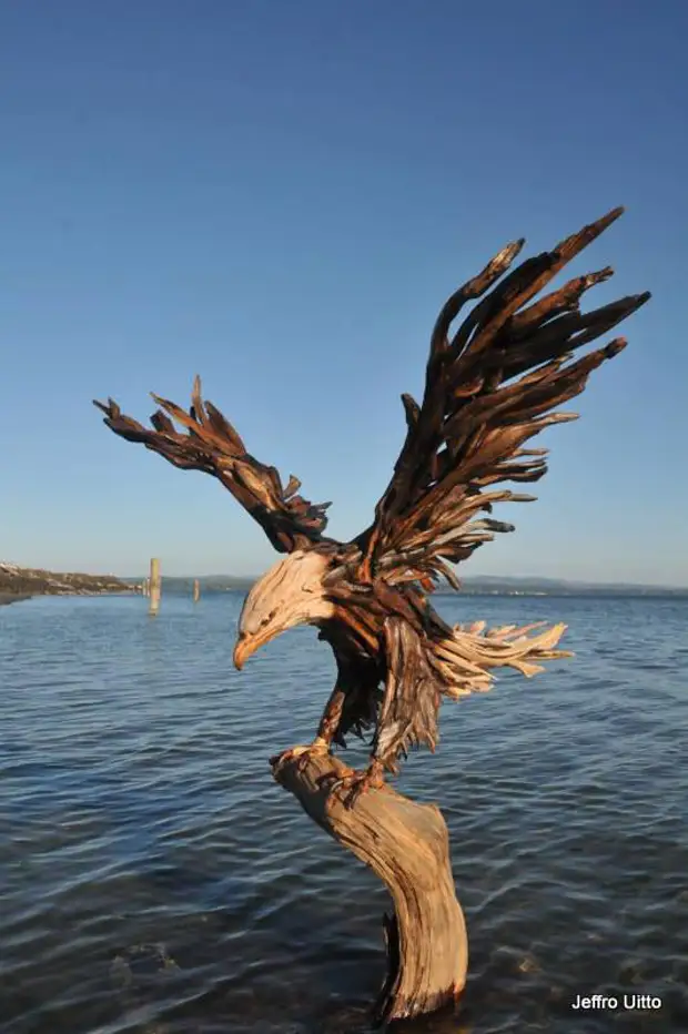 Les plus étonnantes sculptures en bois flotté art, bois flotté, sculptures