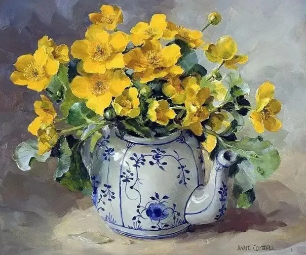 Olorin Anne Cotterill (1933 - 2010). Aye idan ti awọn ododo titun