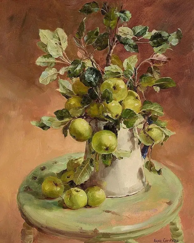 Anne Cotterill művész (1933 - 2010). A friss virágok varázslatos világa