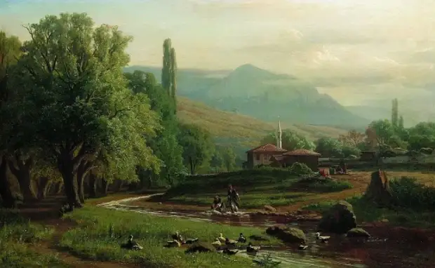 Artista Vladimir Orlovsky (1842 - 1914). Mestre del panorama acadèmic rus