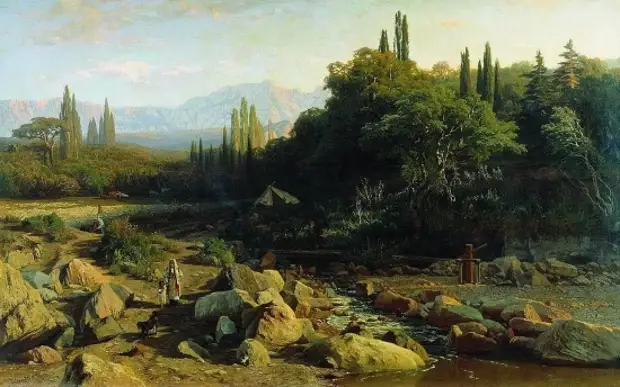 Artista Vladimir Orlovsky (1842 - 1914). Mestre del panorama acadèmic rus