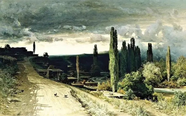 Artista Vladimir Orlovsky (1842 - 1914). Mestre del panorama acadèmic rus