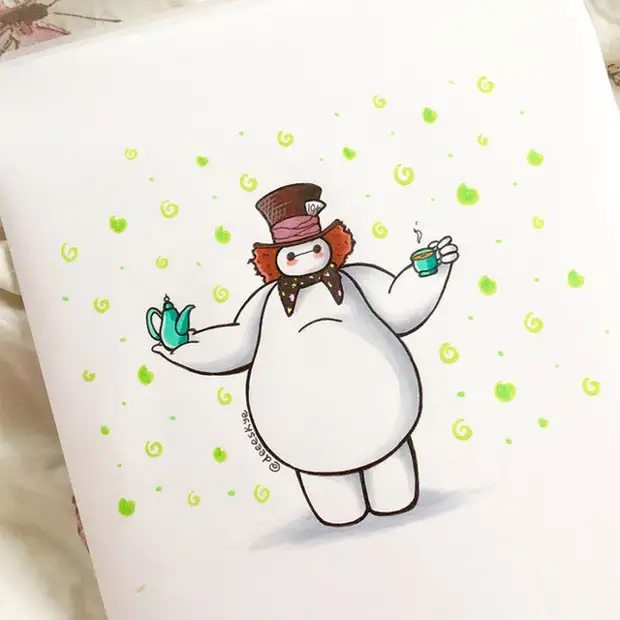 Baymax - Crazy Hatter. Baymax, gambar, robot