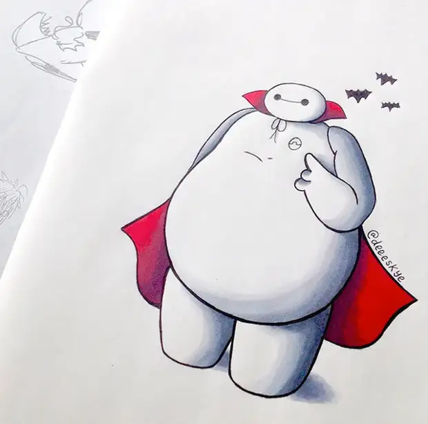 Baymax - Dracula. Baymax, awọn aworan, robot