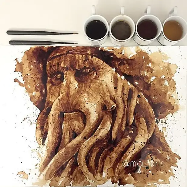 Café Davy Jones, dessins