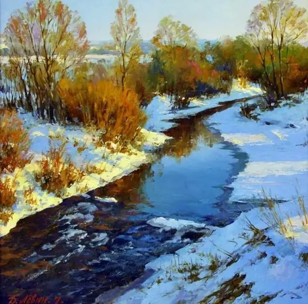 Peizazhe të bukura ruse nga artisti Dmitry Levin i bukur, peizazh, artist