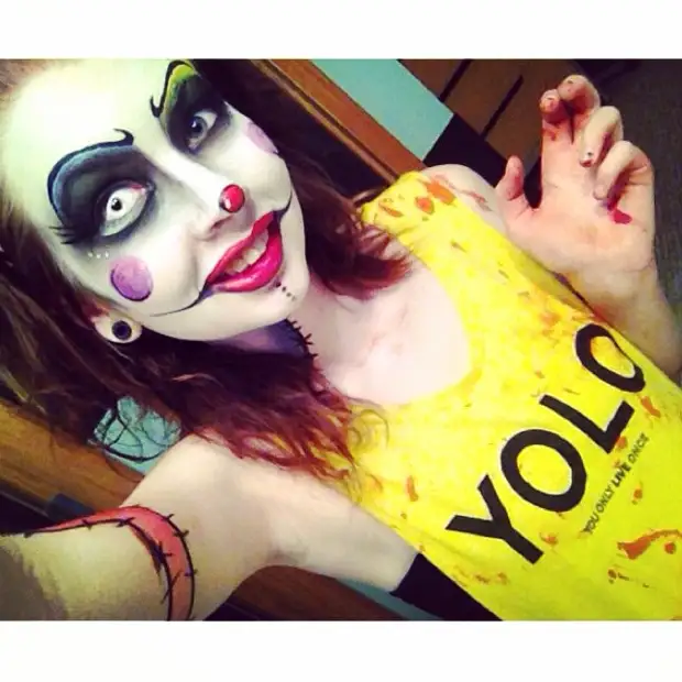 Joker, Cheshire Cat en oare alter ego's fan in jonge make-up artyst make-up, make-up, artyst