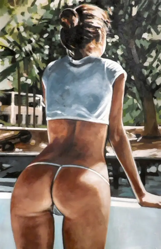 Oil paintings: sensual works by Thomas Saliot