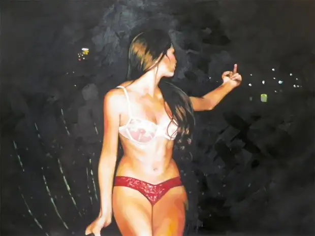 Pintures a l’oli: les obres sensuals de Thomas Saliot