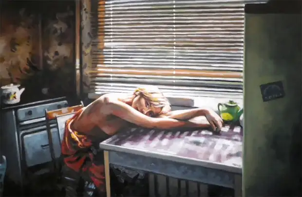 Pinturas a óleo: as obras sensuais de Thomas Saliot