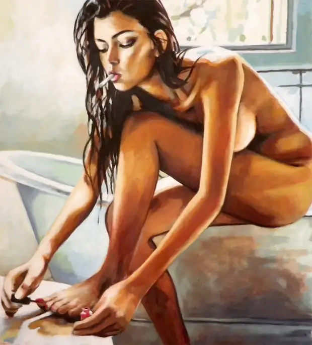 Pintures a l’oli: les obres sensuals de Thomas Saliot