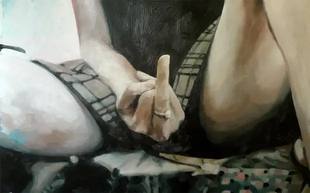 Pintures a l’oli: les obres sensuals de Thomas Saliot