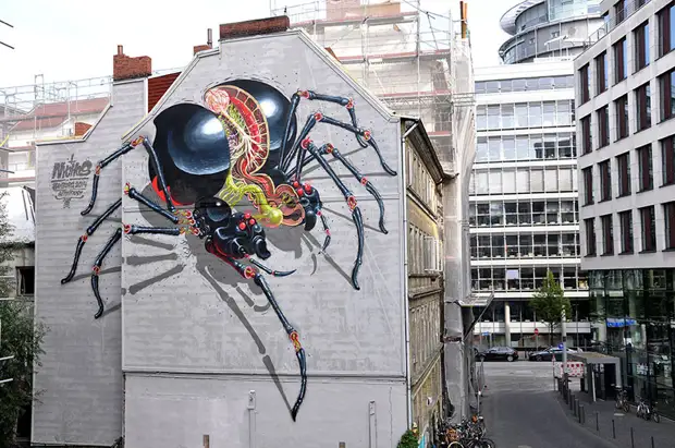 Nychos Nychos tarafından sokak sanatı, grafiti