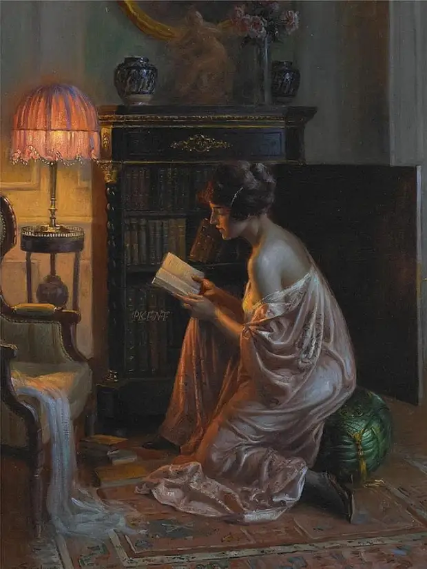 Kunstenaar Delphin Enjolras (1857 - 1945). Dit was 'n heerlike somersaand