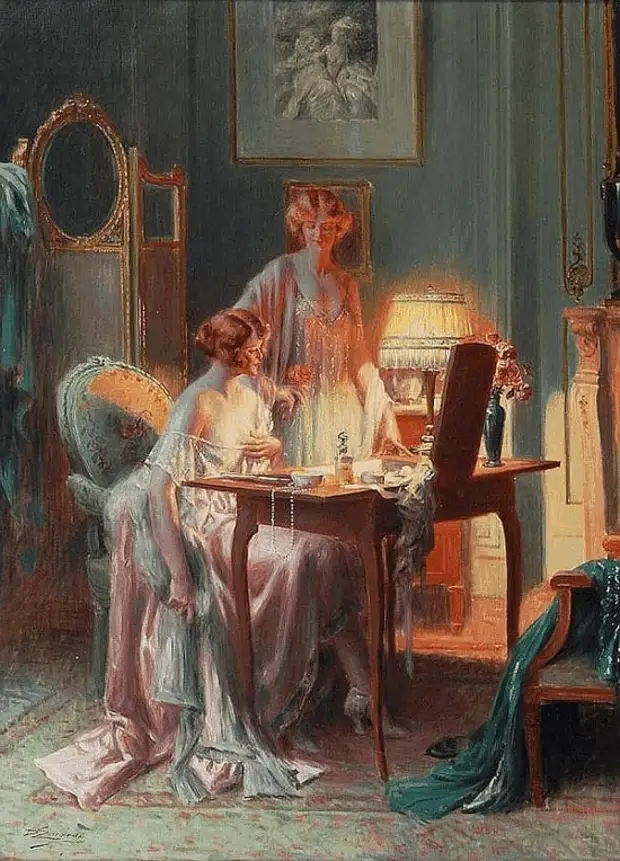 Artist Delphin Enjolras (1857 - 1945). Kienet lejla sabiħa tas-sajf