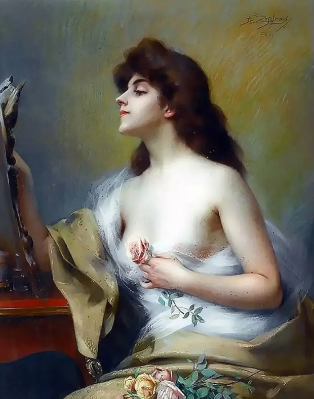 Artist Delphin Enjolras (1857 - 1945). Kienet lejla sabiħa tas-sajf