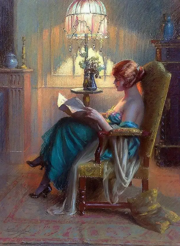 Artysta Delphin Enjolras (1857 - 1945). To był cudowny letni wieczór