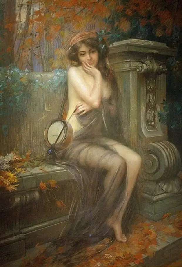 Artist Delphin Enjolras (1857 - 1945). Kienet lejla sabiħa tas-sajf