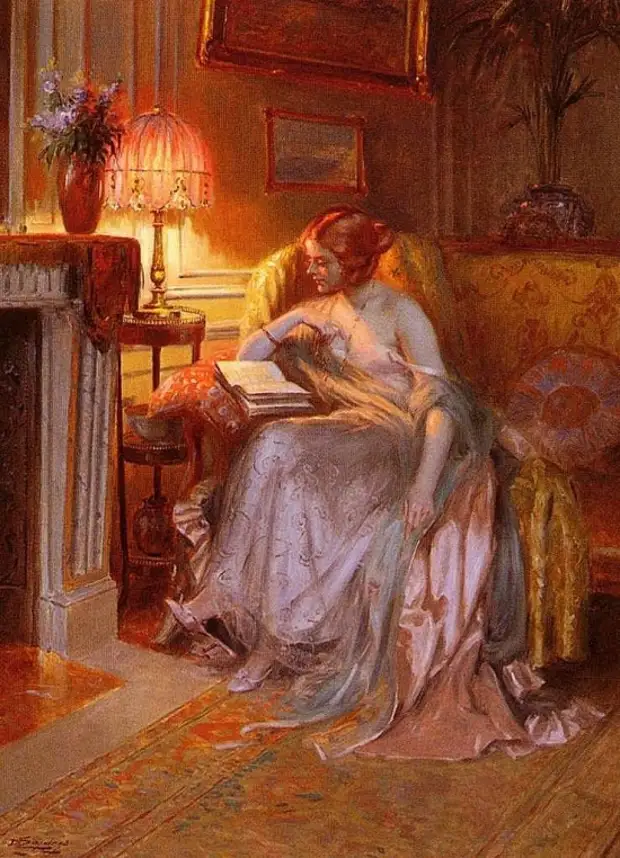 Artista Delphin Enjolras (1857 - 1945). Foi uma noite de verão maravilhosa