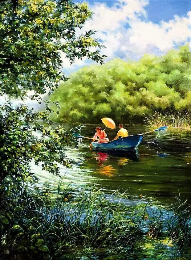 Artista Sergei Bessonov: a beleza da paisagem russa