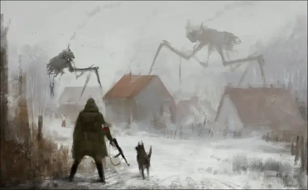 예술가 Jakub Rozalski의 그림 Jakub Rozalski, 그림, 예술가