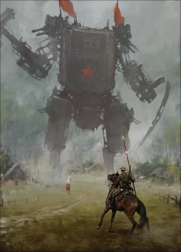 藝術家 Jakub Rozalski 的繪畫 Jakub Rozalski，繪畫，藝術家