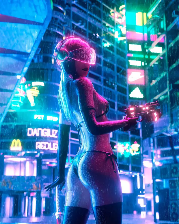 Digitális Cyberpunk Leopoldo D'Angelo