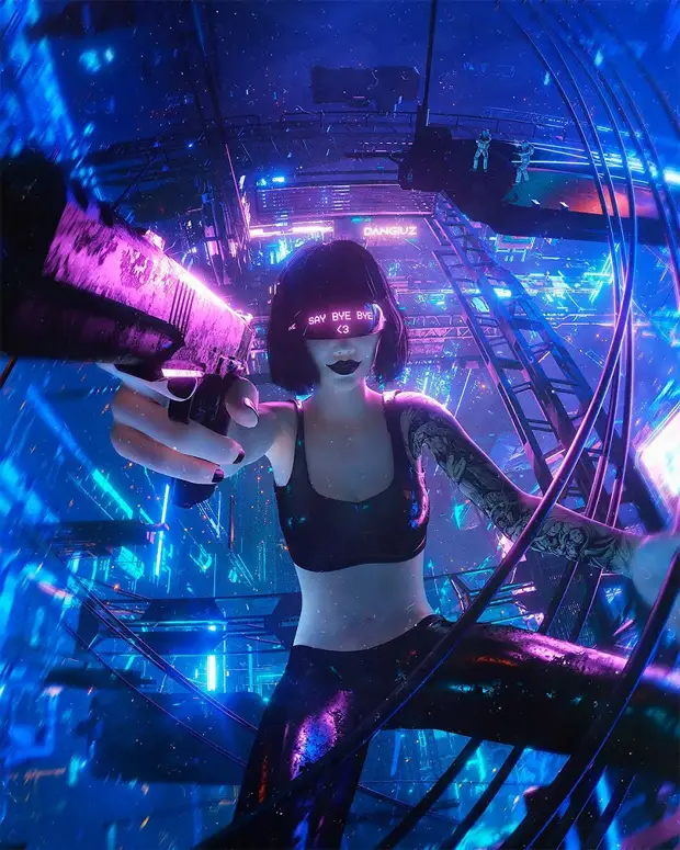 Cyberpunk na dijital Leopoldo D'Angelo