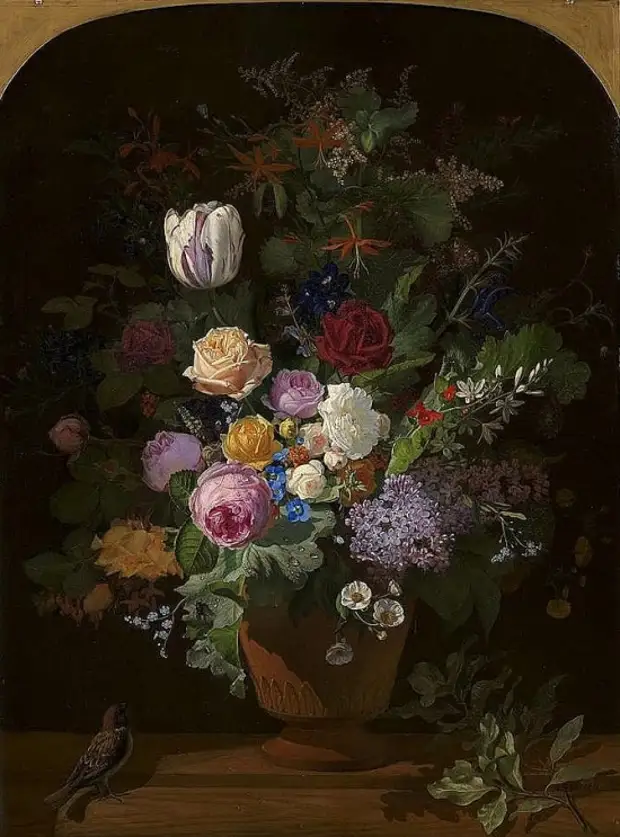 Artista Otto Diderich Ottesen (1816-1892). Retratos líricos de flores