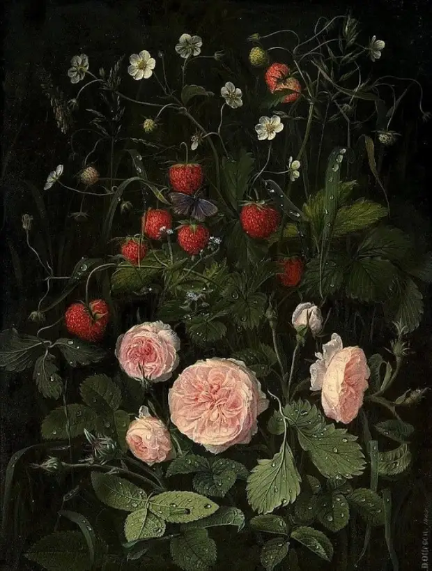 Künstler Otto Diderich Ottesen (1816-1892). Lyrische Blumenporträts