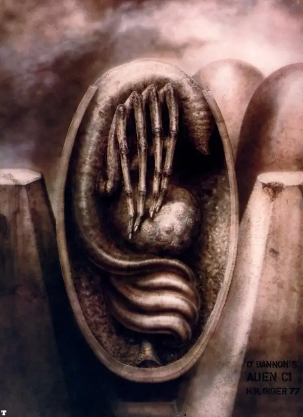 Giger Hans Rudolph. Šveitsi kunstnik Giger, pikk postitus, foto, kunstnik, tulnukas