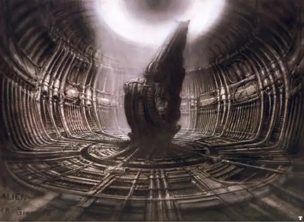 Giger Hans Rodolphe. Artiste suisse Giger, long post, photo, artiste, extraterrestre