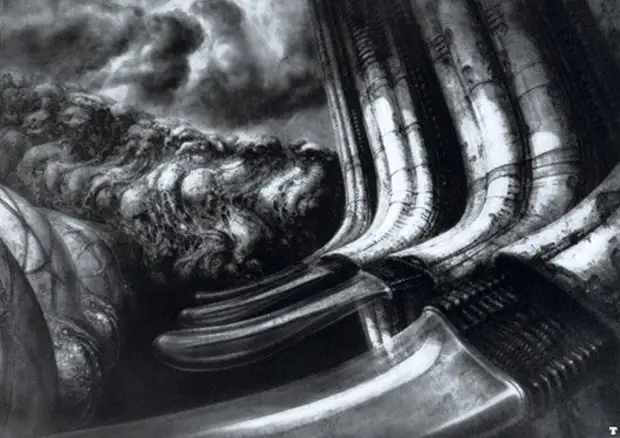 Giger Hans Rodolphe. Artiste suisse Giger, long post, photo, artiste, extraterrestre