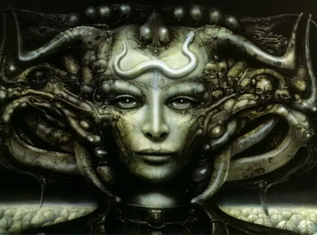 Giger Hans Rudolph. Artis Swiss Giger, posting panjang, foto, artis, alien