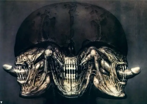 Giger Hans Rudolph. Artis Swiss Giger, posting panjang, foto, artis, alien