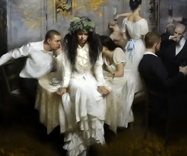 Artist Nick Alm. Painting and the inner world of a person