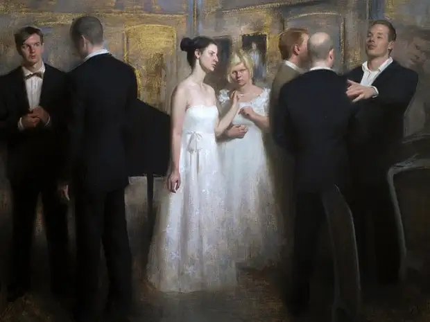 L'artiste Nick Alm. La peinture et le monde intérieur d'une personne