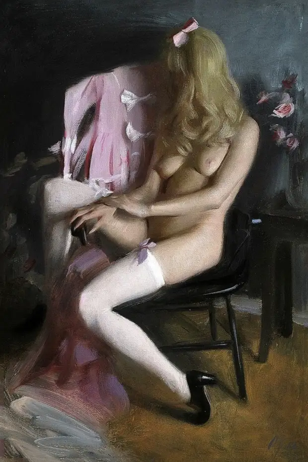 Artist Nick Alm. Painting and the inner world of a person