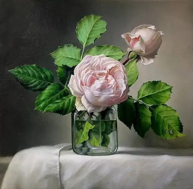 Artist Pieter Wagemans. Roses na -amasị m