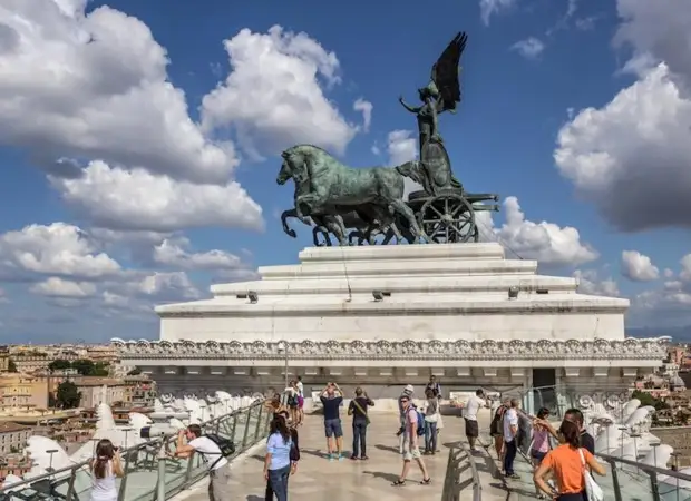 Në çatinë e Vittoriano