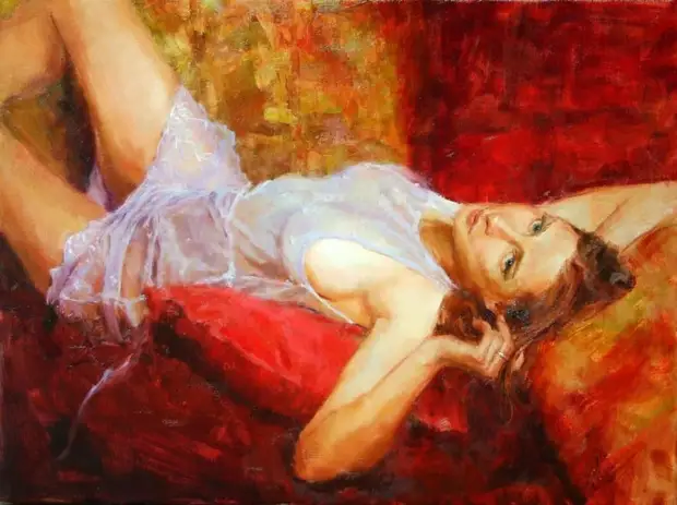 L'artista impressionista americano Eric Wallis