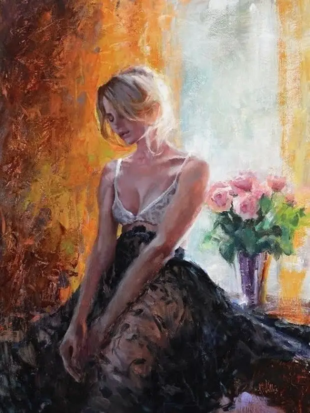 L'artista impressionista americano Eric Wallis