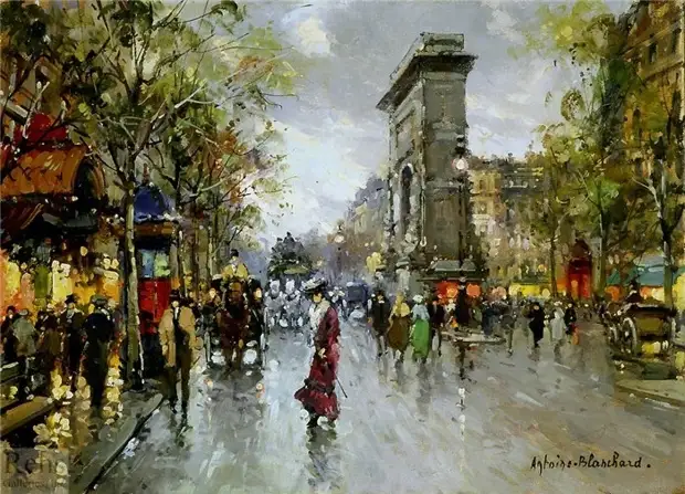 In the quiet streets of my memories Antoine Blanchard