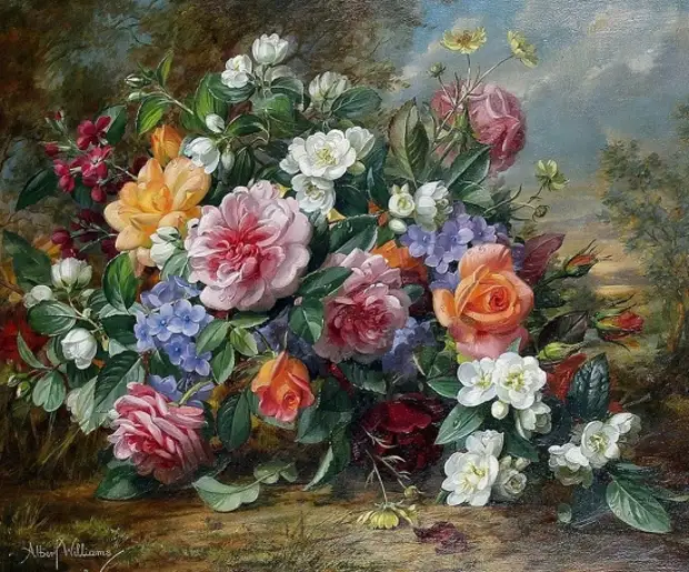 Artistul Albert Williams (1922 - 2010). Florile înfloresc pentru cei care le văd