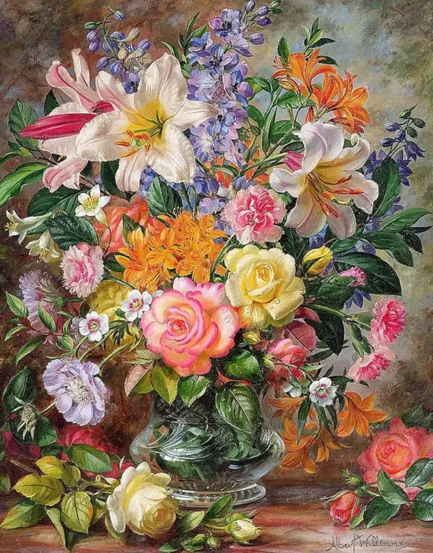 Artistul Albert Williams (1922 - 2010). Florile înfloresc pentru cei care le văd