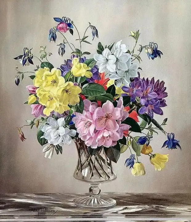 Artistul Albert Williams (1922 - 2010). Florile înfloresc pentru cei care le văd