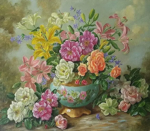 Artistul Albert Williams (1922 - 2010). Florile înfloresc pentru cei care le văd